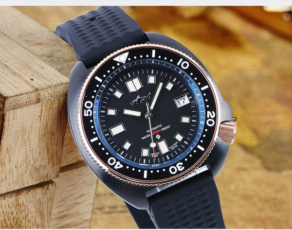 Heimdallr Official Store Coupon | Sharkey PVD 6105 Turtle Diver Watch ...